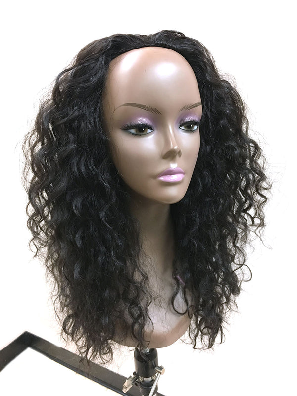 Half Wig 100% Human Hair in Kinky Wave 18